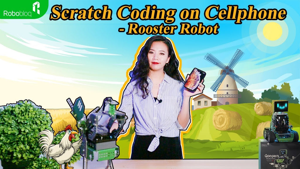Scratch Coding on iphone - Q-Scout transforms into Rooster Robot ...